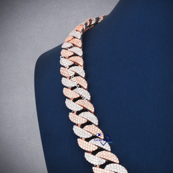 Two Tone 22 Inch 14mm Miami Cuban Link Chain – Iced Statement ...